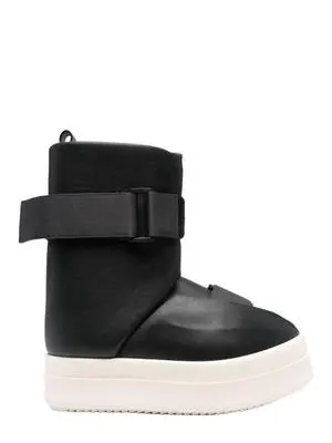 RICK OWENS Rick Owens Buckled Leather Ankle Boots