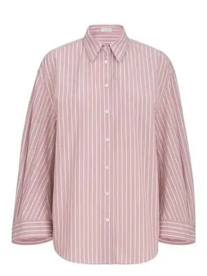 BRUNELLO CUCINELLI Brunello Cucinelli Striped Cotton-Poplin Shirt