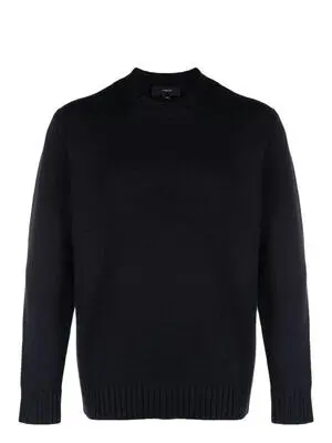 Vince Crewneck Knitted Jumper - Black