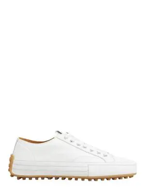 TOD'S Leather Lace-up Sneakers - White