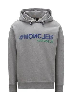 Moncler Logo Hoodie - Grey