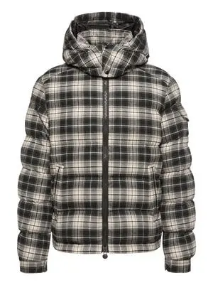 Moncler Airor Hooded Down Jacket - Black/white
