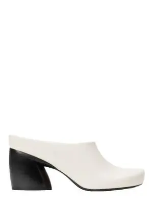Loewe Loewe Oval Mule In Lambskin White