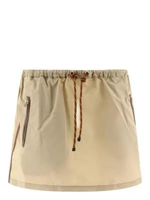 Miu Miu Technical Fabric Mini Skirt - Rope Ash