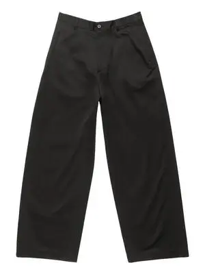 Acne Studios Cotton Satin Trousers Black