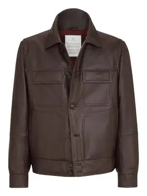 BRUNELLO CUCINELLI Brunello Cucinelli Nappa Leather Thermore® Padded Jacket