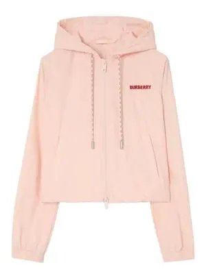 Burberry Heart Knight Stretch Nylon Hooded Jacket - Pink