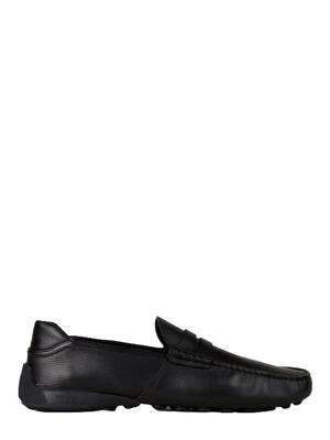 TOD'S Automobili Lamborghini Leather Driving Slip-ons - Black