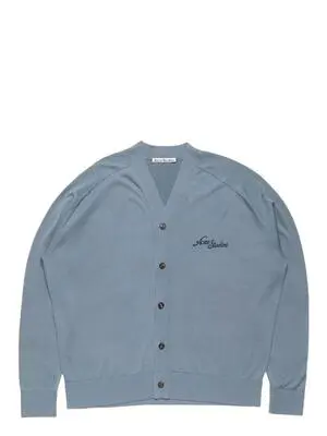 Acne Studios Silk V-neck Cardigan - Blue