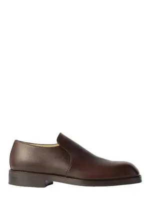 LEMAIRE Formal Loafers In Shiny Leather - Chocolate
