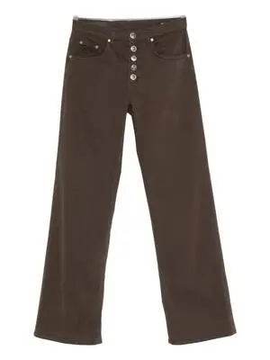 DONDUP Buttoned Straight-leg Jeans - Brown