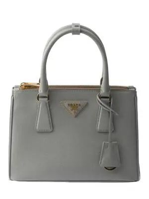 Prada Prada Galleria Small Saffiano Leather Bag Cloud Ash