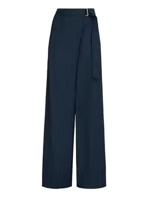 Brunello Cucinelli Sequined Wide-leg Tailored Trousers - Black