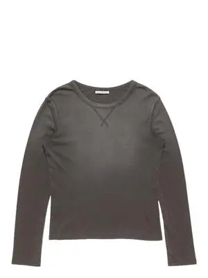 Acne Studios Sprayed-logo T-shirt Faded Black
