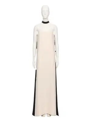 Valentino Garavani Sleeveless Color-blocked Maxi Dress - White