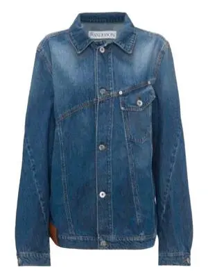 J.W.ANDERSON Jw Anderson Twisted Denim Jacket - Blue