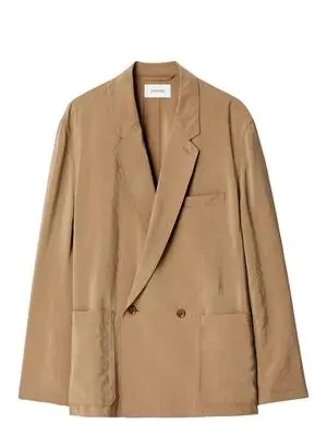 LEMAIRE Light Double-Breasted Jacket In Dry Silk