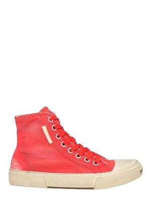 Balenciaga High-top Canvas Sneakers - Red
