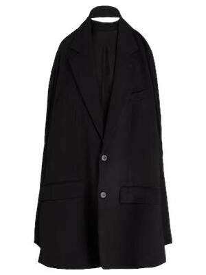 Balenciaga Crepe Open Back Halterneck Dress - Black