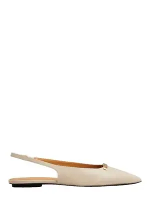 TOD'S Tod's Slingback Ballet Flats With Metal Detailing