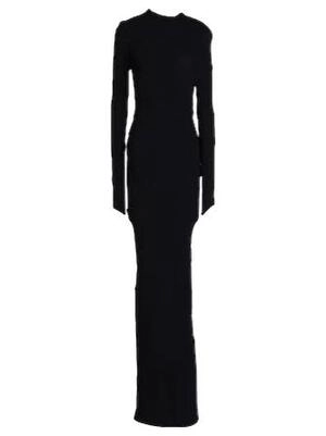 Balenciaga Knitted Bodycon Dress - Black