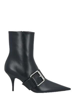 BALENCIAGA Balenciaga Pointed-Toe Ankle Boots With Buckle Detail