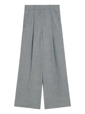 MAX MARA Weekend Max Mara Wool Flannel Wide-Leg Pants