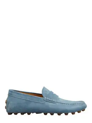 TOD'S Tod's Gommino Bubble Penny-Strap Loafers Light Blue