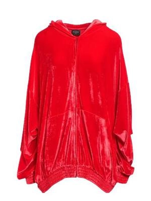 Balenciaga Hooded Sweatshirt - Red