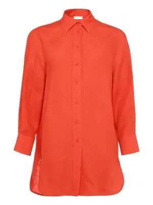 ERES ERES Linen Shirt With Curved Hem