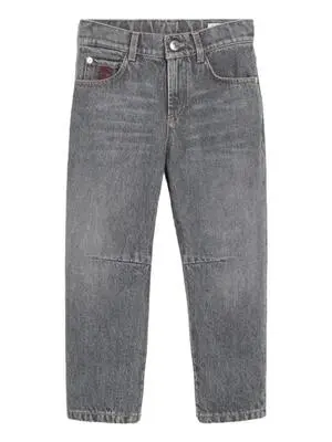 Brunello Cucinelli Brunello Cucinelli Greyscale Denim Five-Pocket Trousers Medium Gray