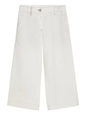 Brunello Cucinelli Diagonal Square Trousers - White