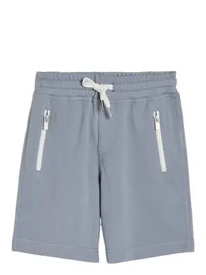 Brunello Cucinelli Cotton Piqué Bermuda Shorts With Drawstring - Gray