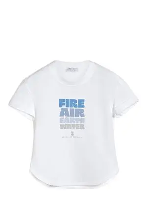 BRUNELLO CUCINELLI Brunello Cucinelli Cotton Jersey T-Shirt With Graphic Print