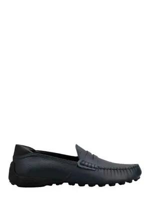 TOD'S Round Toe Loafers - Black