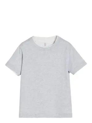 BRUNELLO CUCINELLI Brunello Cucinelli Cotton Jersey T-Shirt With Faux-Layering