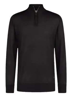 TOD'S Zip-up Merino Wool Sweater - Grey