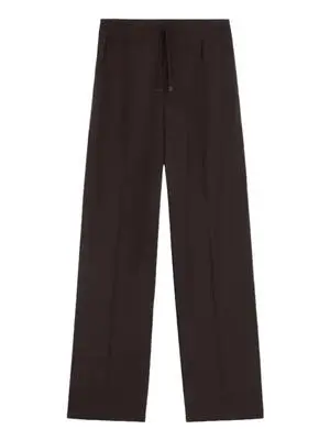 TOD'S Drawstring Pleated Casual Pants - Brown