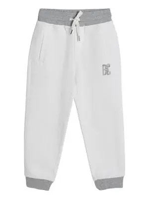 Brunello Cucinelli Cotton And Linen Mélange French Terry Trousers With Print - White