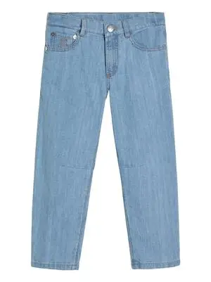 Brunello Cucinelli Lightweight Denim Five-pocket Trousers - Blue