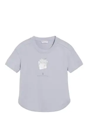 BRUNELLO CUCINELLI Brunello Cucinelli Cotton Jersey T-Shirt With Graphic Print