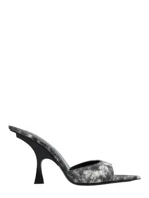 Attico The Ester Pointed Toe Mules - Black