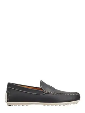 TOD'S Tod's Round-Toe Loafers With Embossed Logo