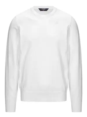 K-WAY K-Way Long-Sleeved Crewneck Jumper White