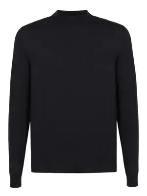 ZANONE Mock Neck Knitwear - Black