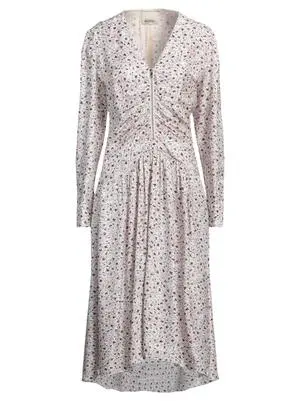 Isabel Marant Étoile Printed Zip Long Dress - Gray