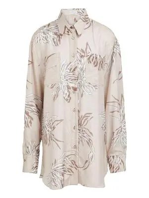 Brunello Cucinelli Patterned Shirts Blouses - White