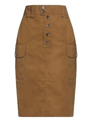 SAINT LAURENT Saint Laurent Slim Fit Straight Cargo Skirt
