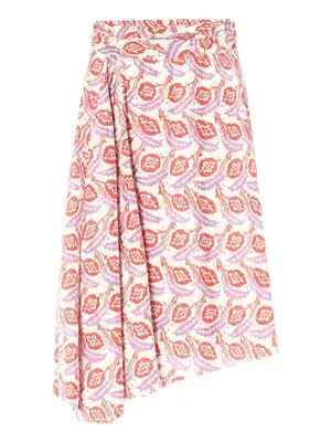ISABEL MARANT ÉTOILE Isabel Marant Floral-Print Asymmetric Satin Skirt