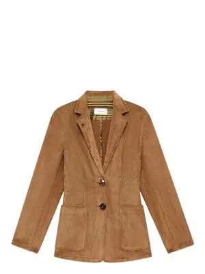 Malìparmi Corduroy Velvet Blazer - Camel